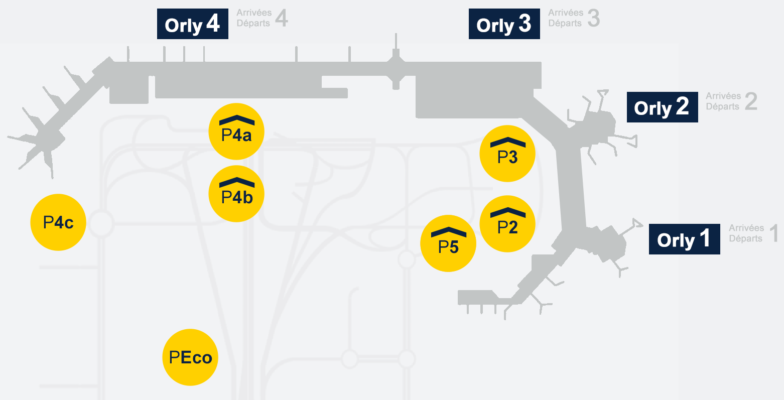 Tarifs Parkings - AEROPORT ORLY (Paris Orly)